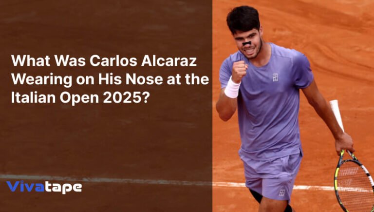 What Was Carlos Alcaraz Wearing on His Nose at the Italian Open 2025?